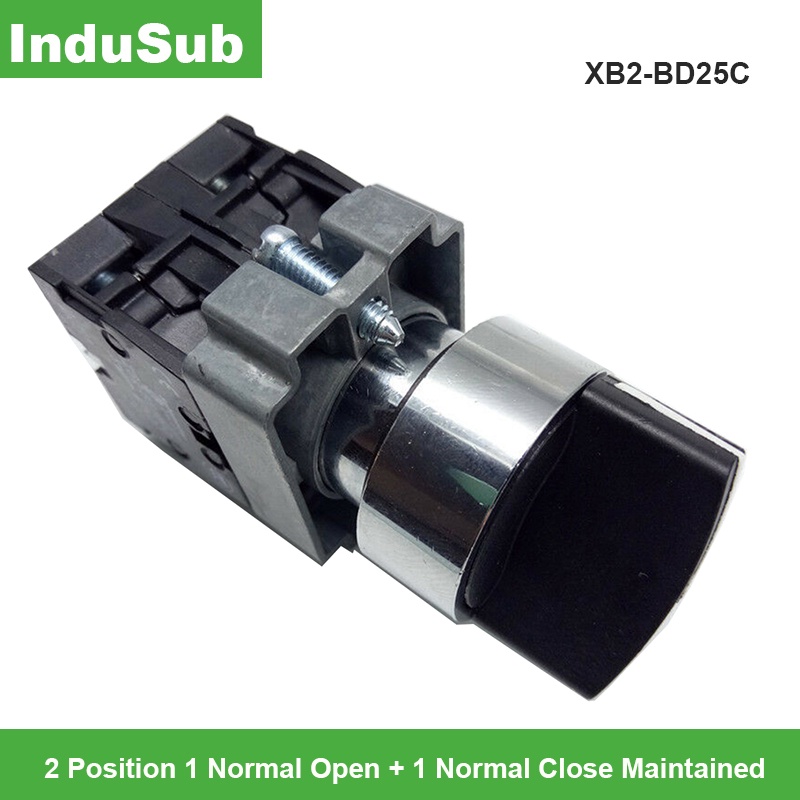 Sz XB2BD25C 1 NO 1 NC 2 ตําแหน่งสลักเลือกเลือกสวิทช์ 22 มม. | Shopee ...