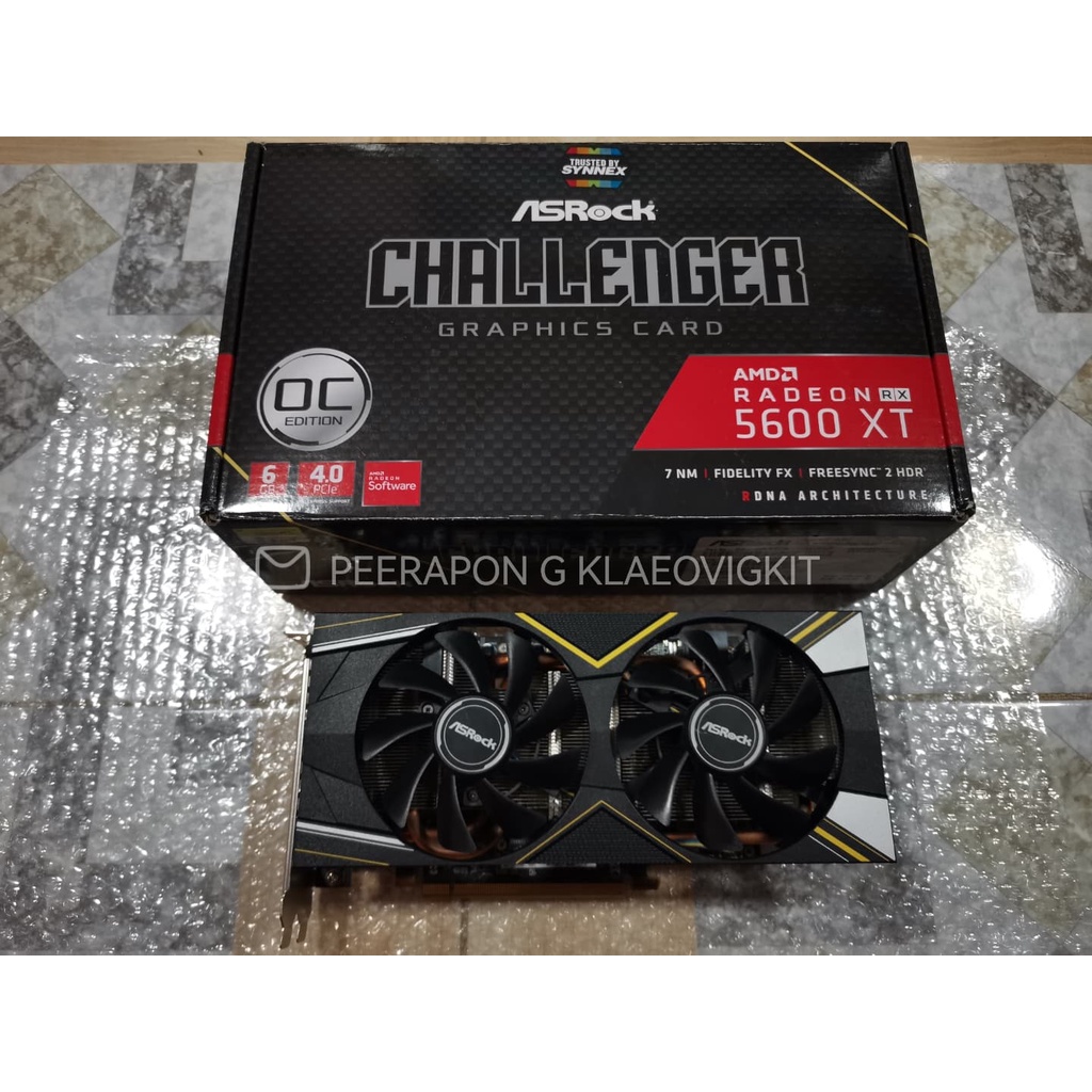 การ์ดจอ ASROCK RX 5600 XT Challenger D 6G OC | Shopee Thailand