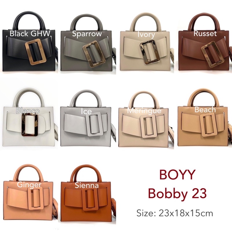 Boyy Bag Bobby 23 All Colors รบกวนทักมาสอบถามก่อนกดสั่งซื้อ | Shopee ...