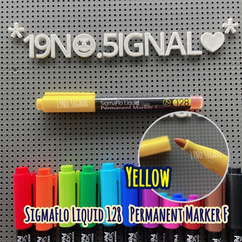 Monami SigmaFlo Liquid Permanent Marker F122 / F128: ปากกามาร์คเกอร์ ...