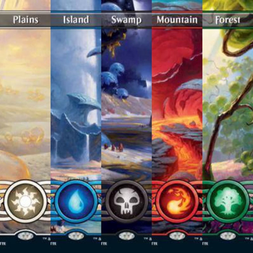 MTG Unfinity Planetary Space Basic Lands การ์ด Magic The Gathering ของ ...
