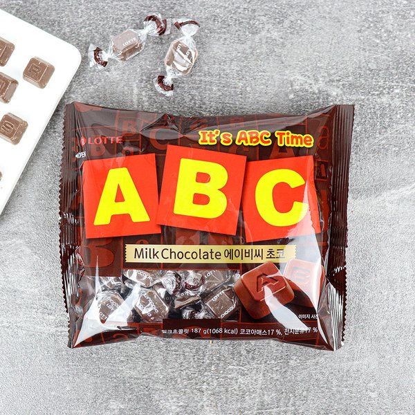 พร้อมส่ง 롯데제과 abc초콜릿 ล็อดเต้ ช็อคโกเเล็ตนม Lotte ABC Milk Chocolate 65g ...