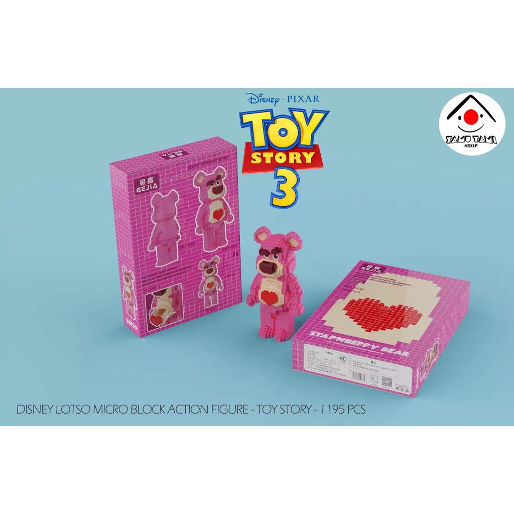(น่ารักปุยมุ้ย) Lotso Micro Block Action Figure - Toy Story - 1195 PCS ...