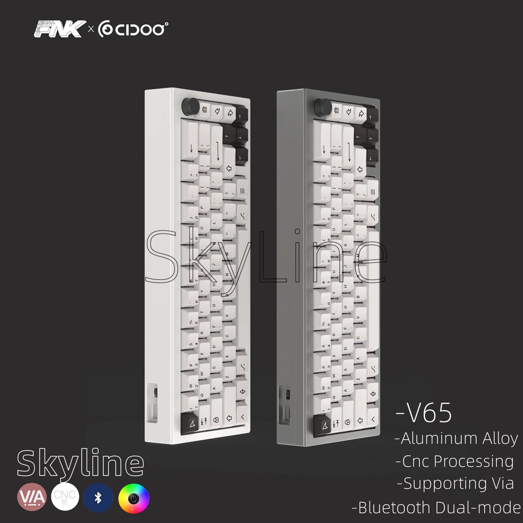 【พร้อมส่ง】Finalkey V65 R2 ชุดคีย์บอร์ดอะลูมิเนียม รองรับปะเก็น RGB 65% ...