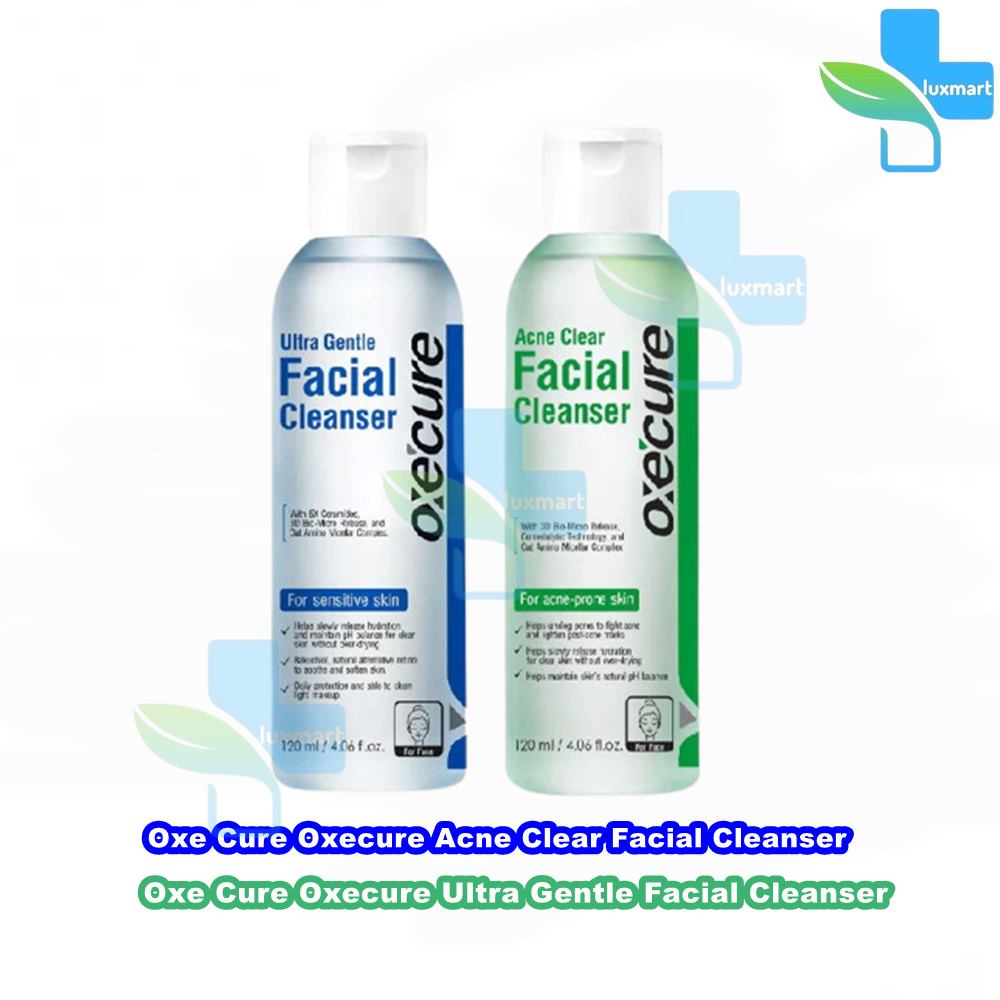 Oxe Cure Oxecure Acne Clear/Ultra Gentle Facial Cleanser 120ml [1 ขวด ...