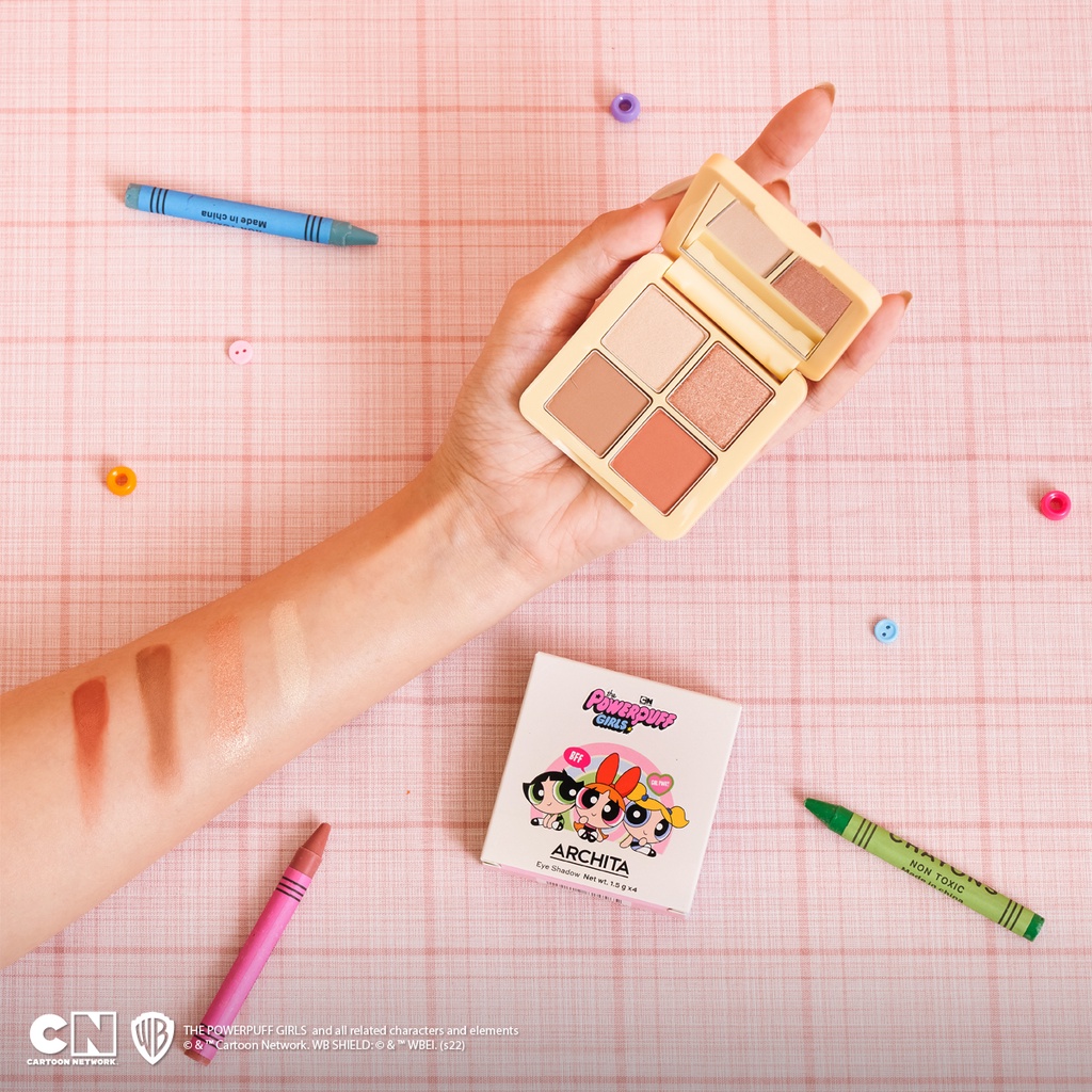 Archita - The Powerpuff Girls Eye Shadow Palette | Shopee Thailand