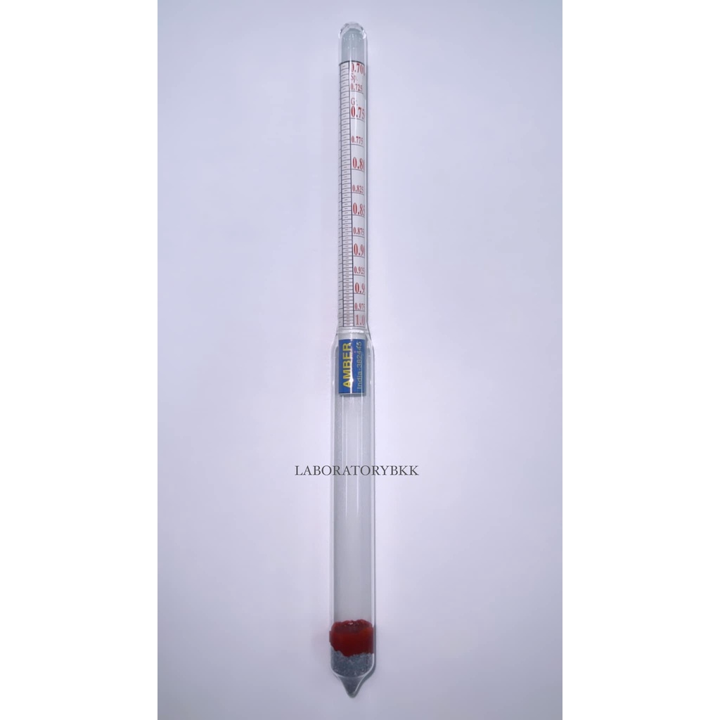 ไฮโดรมิเตอร์ คุณภาพสุง รับรองการผลิตโดย ISO9001 โบรเม่Specific Gravity / Baume Hydrometer ยี่ห้อ ...