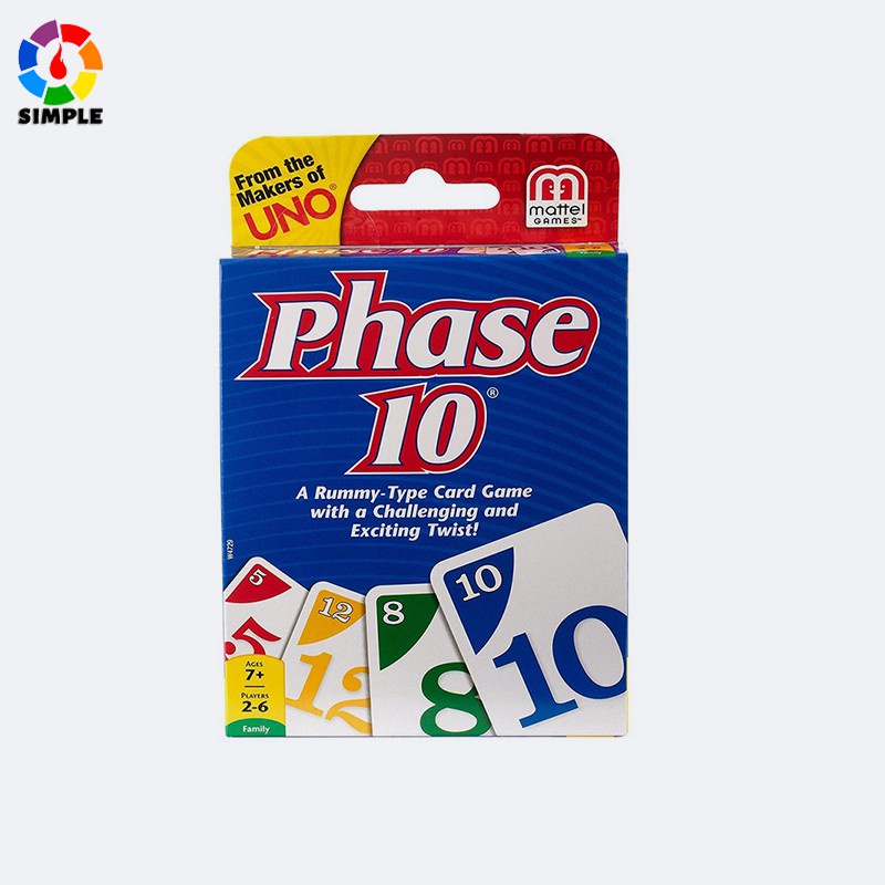 UNO Phase 10 Card Game Styles May Vary English version Cards Game for ...