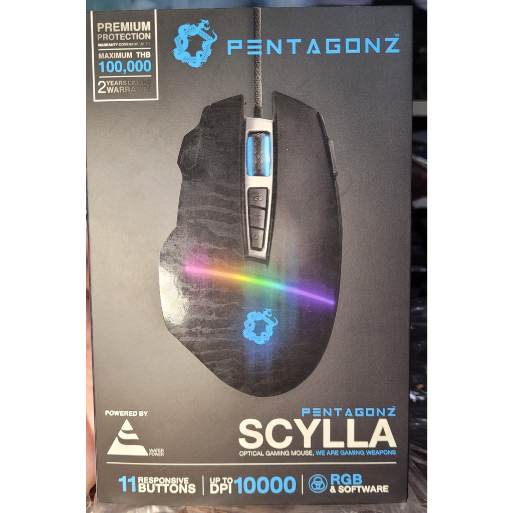 Anitech PENTAGONZ MOUSE เมาส์เกมมิ่ง (เมาส์) GAMING SCYLLA A37M-C ของ ...