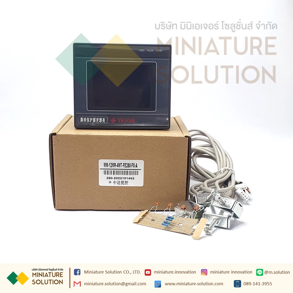 YKHMI PLC FX IN HMI 2IN1 MM-12MR-4MT-FE280-FX-A Zhongda excellent ...