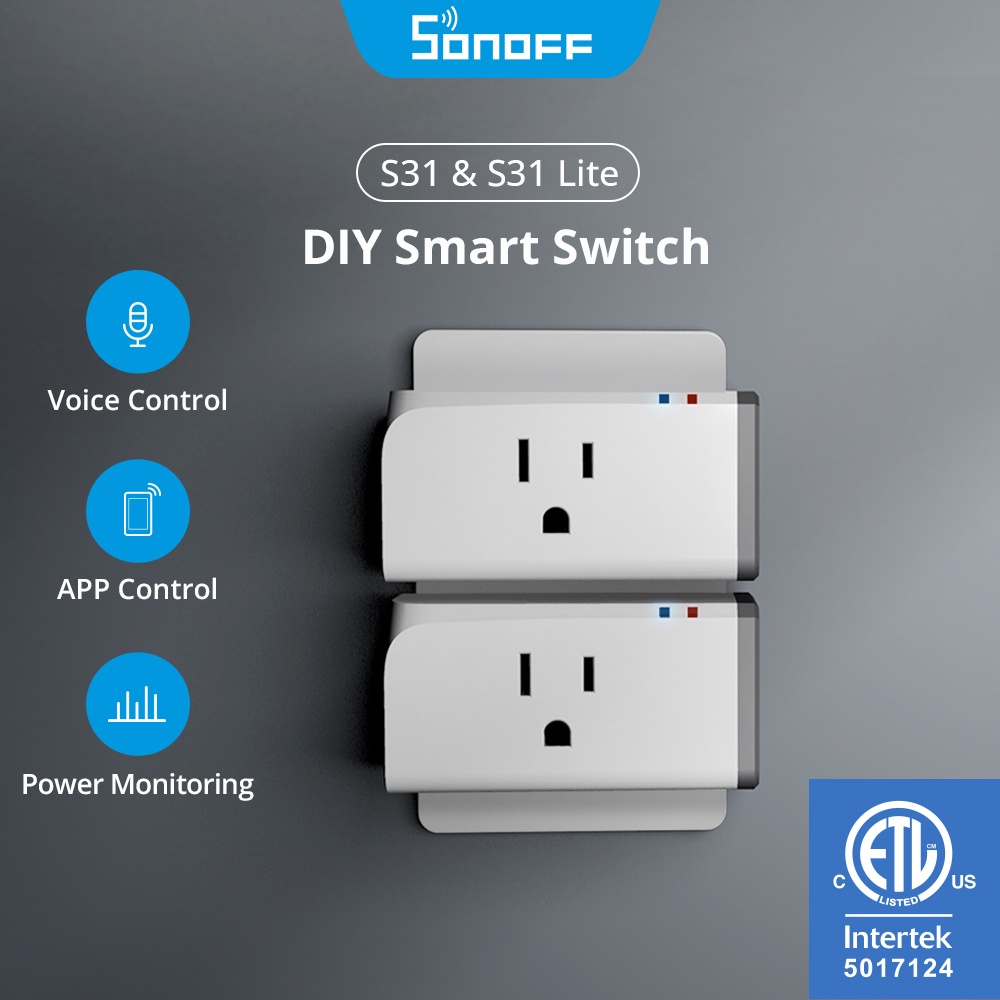 Sonoff S31 / S31 Lite US 15A สมาร์ทซ็อกเก็ต จอมอนิเตอร์ เต้าเสียบ ...