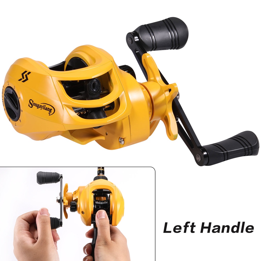 รอกตกปลาขั้นสูง รอกตกปลา อัตราทดเกียร์ 7.2:1 ขนาดลูกปืน 18 + 1 แรงลากสูงสุด 8 กิโลกรัม รอก รอกเ ...