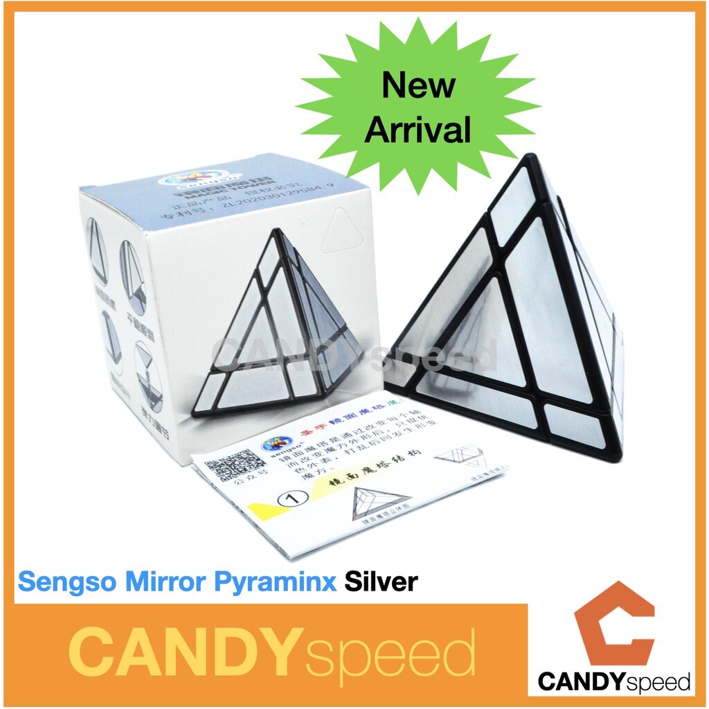 [E-TAX] รูบิคสามเหลี่ยม Sengso Mirror Pyraminx Black | Sengso Tower ...