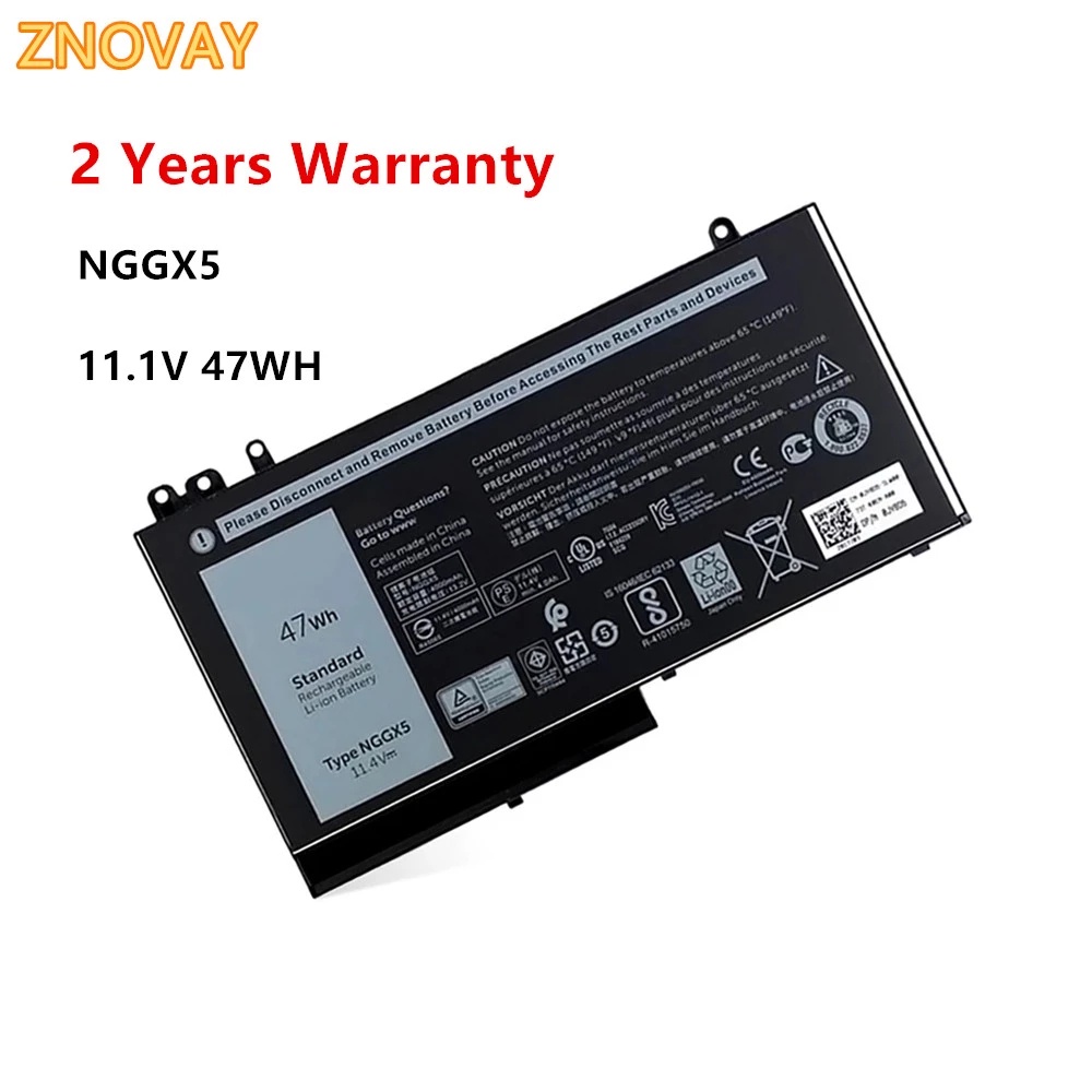 ZNOVAY NGGX5 Laptop Battery For DELL Latitude E5270 E5470 M3510 E5570 ...
