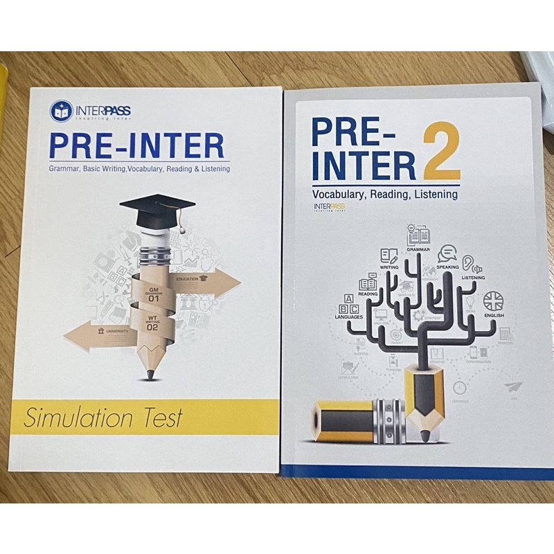 หนังสือเรียนภาษาอังกฤษ Pre-inter (interpass) | Shopee Thailand
