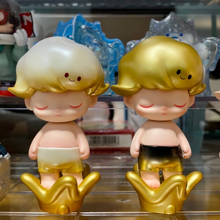 【ของแท้】POPMART ตุ๊กตาฟิกเกอร์ Dimoo Beaver of Mengxin สําหรับแขวนตก ...