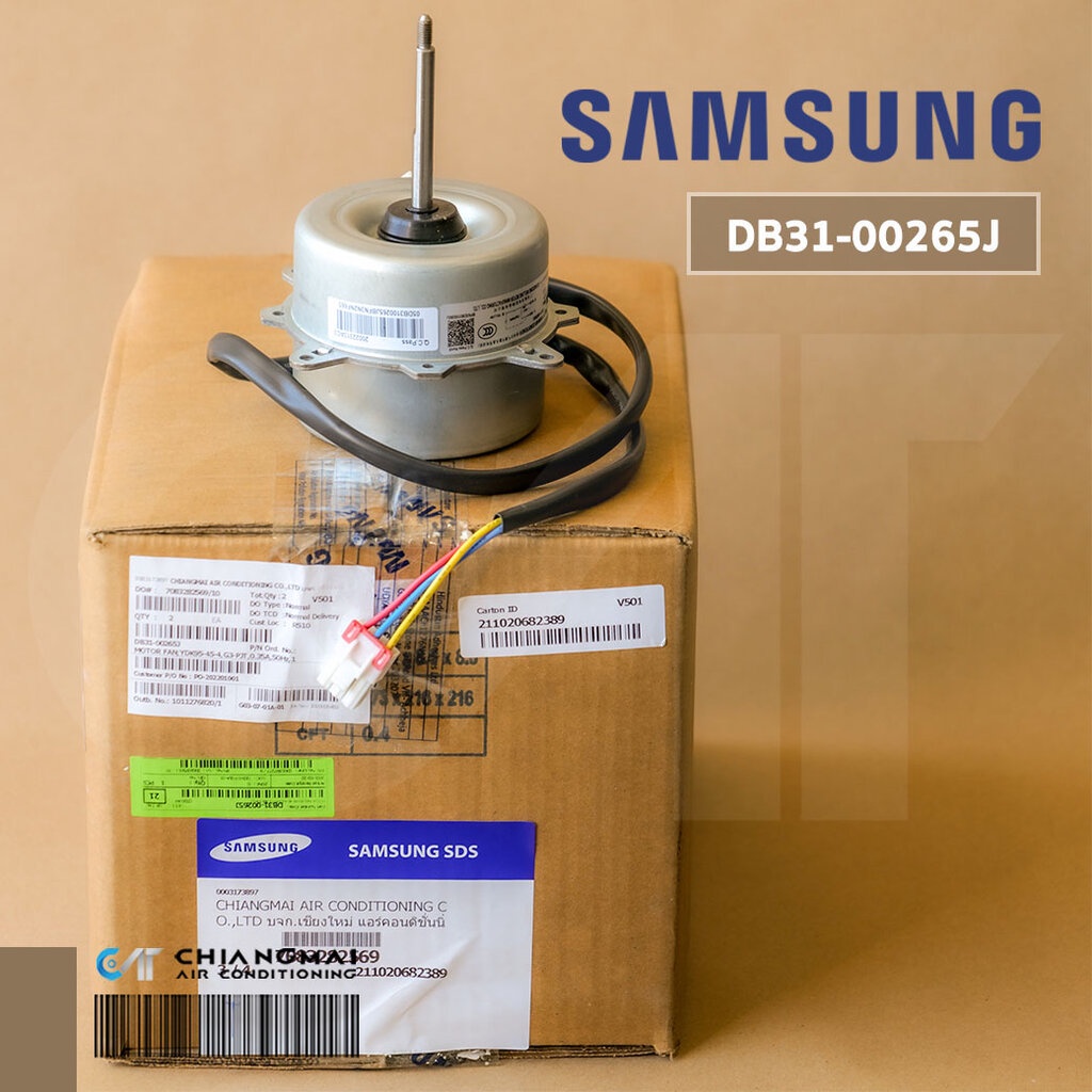 DB31-00265J มอเตอร์แอร์ Samsung มอเตอร์แอร์ซัมซุง มอเตอร์คอยล์ร้อน YDK45-4-1 45W. อะไหล่แอร์ ของ ...