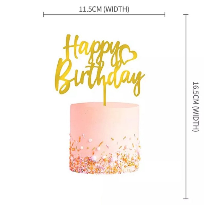 10 ชิ้น / เซต ป้ายวันเกิด ป้ายปักเค้กอะคริลิค ป้ายสุขสันต์วันเกิด ...