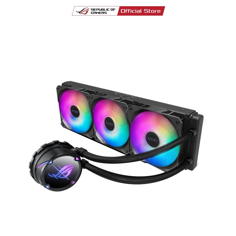 ASUS ROG STRIX LC II 360 ARGB high-performance CPU liquid cooling with ...