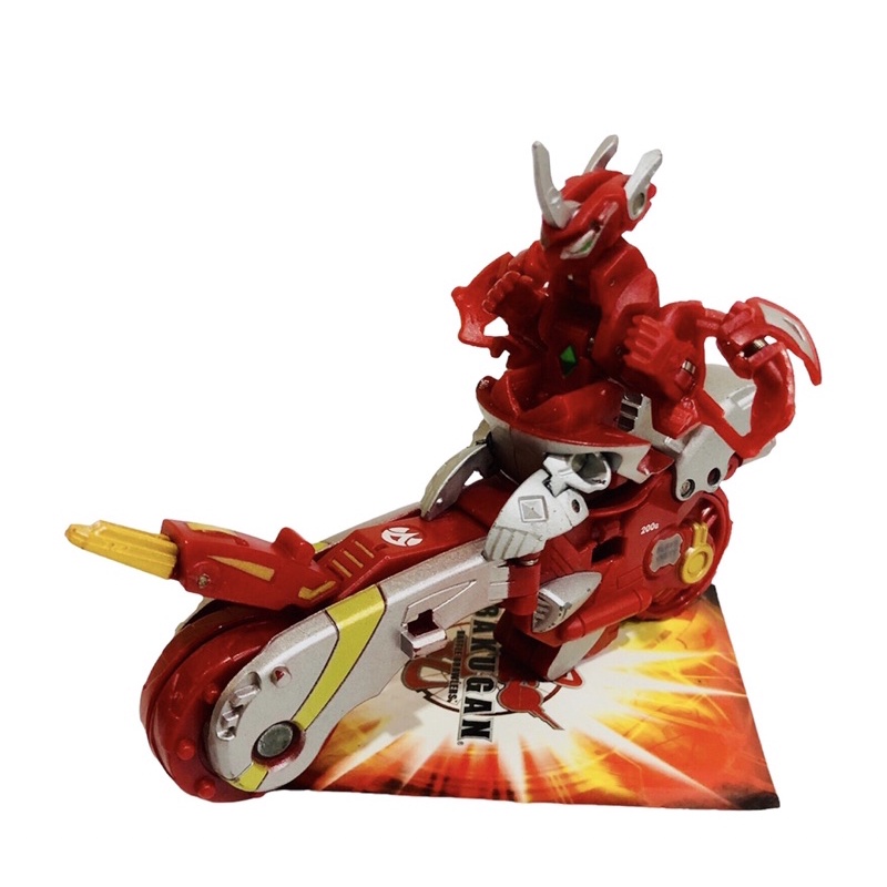 Bakugan Red Pyrus Deluxe Zoompha Mobile Assault + Red Pyrus Titanium ...