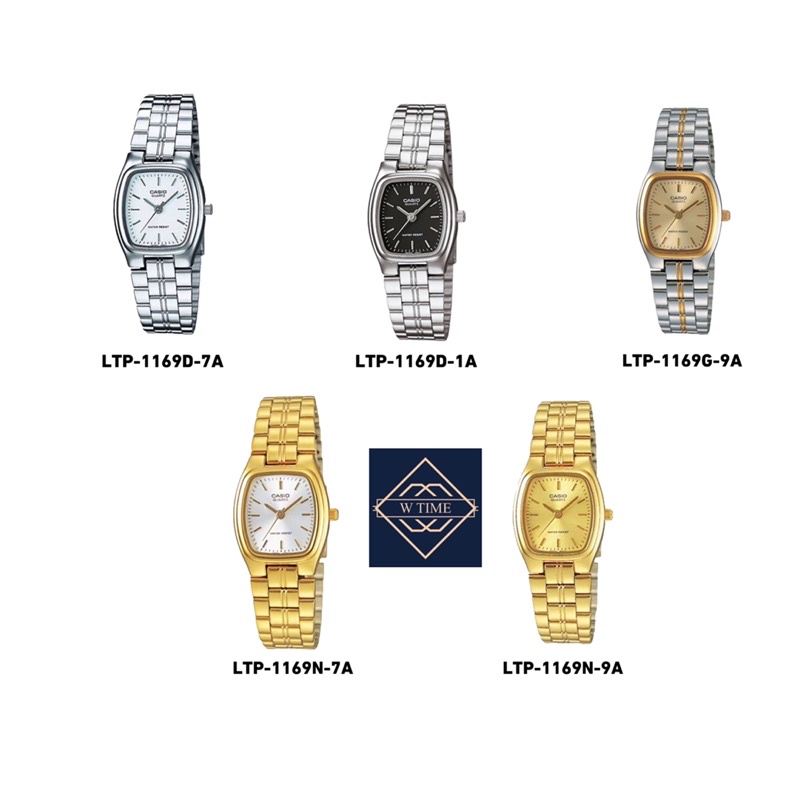 Casioของแท้รุ่น LTP-1169D/LTP-1169N/LTP-1169G นาฬิกาข้อมือสำหรับผู้หญิง ...