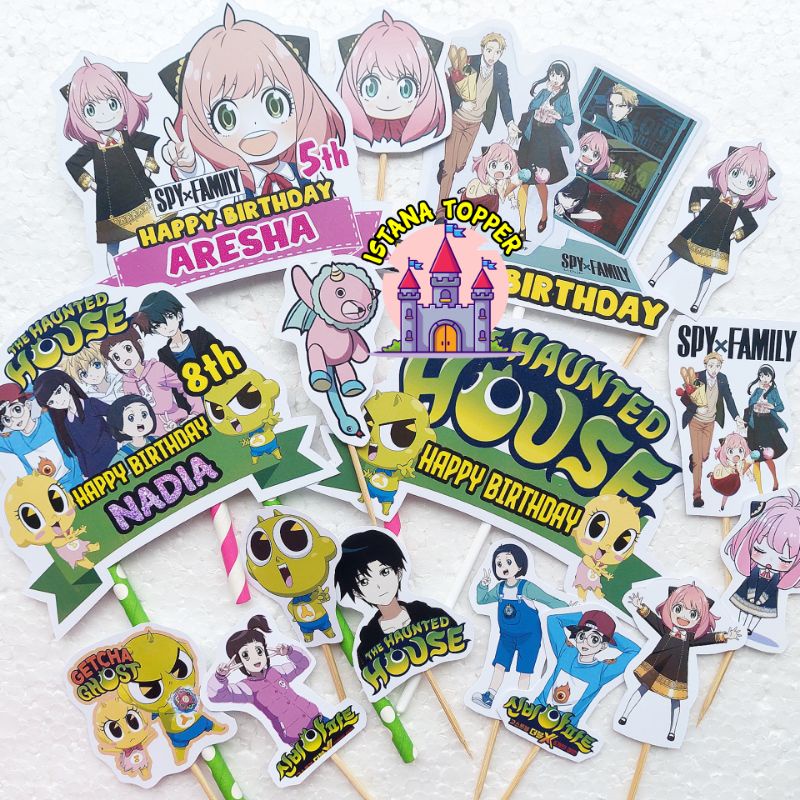 Standart / CUSTOM เค้ก Topper SHINBI HOUSE Theme/ ANYA FORGER SPX ...