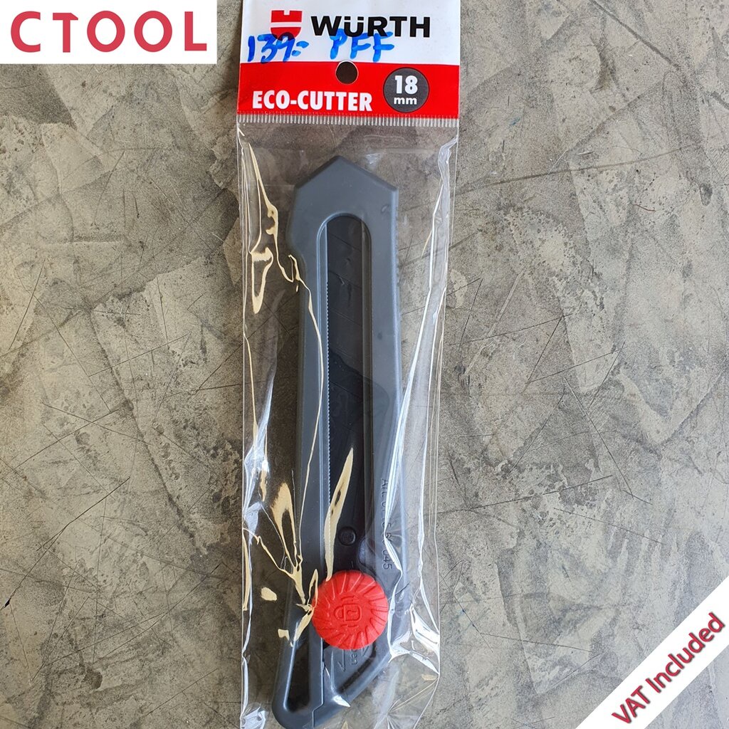 มีด คัตเตอร์ งานไฟฟ้า 18 mm Wurth ของแท้ - Authentic Medium Size Knife ...
