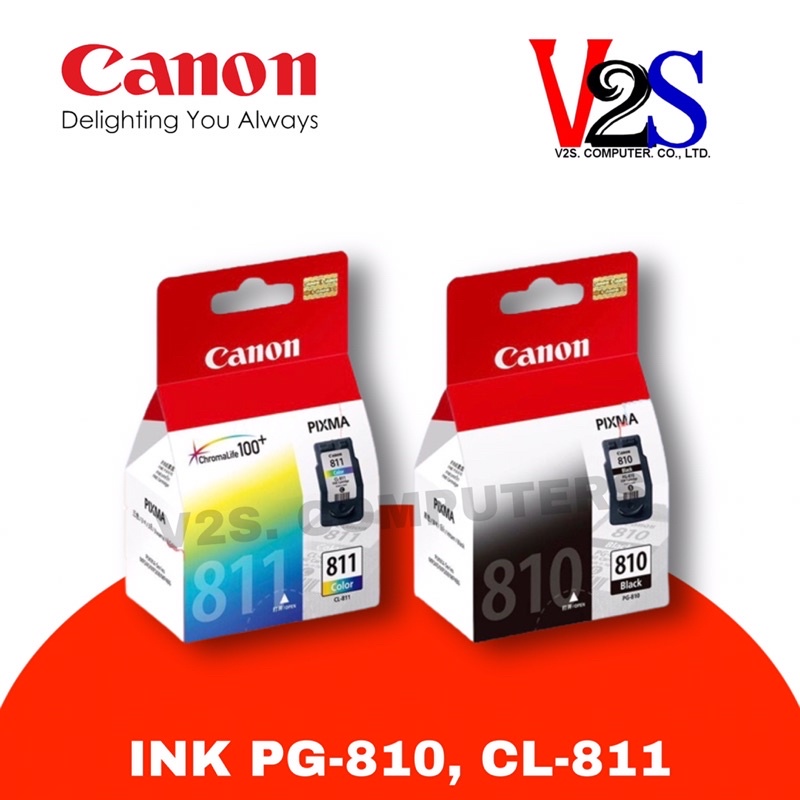 หมึกแท้ ตลับหมึกอิงค์เจ็ท Canon Ink PG-810 BK {ดำ}/ CL-811 Color [ สี ...