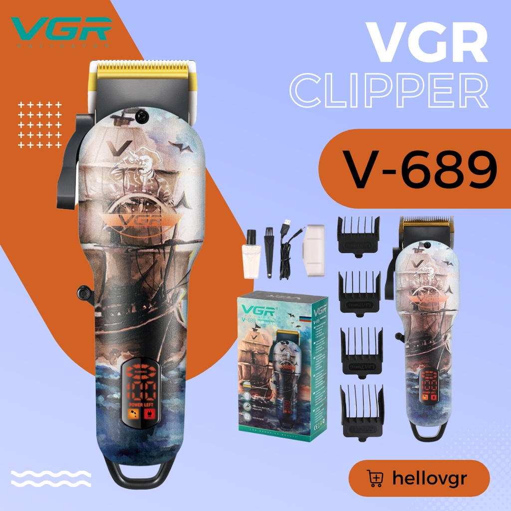 ปัตตาเลี่ยนแบบไร้สาย VGR รุ่น V-689 (สินค้าพร้อมส่ง) | Shopee Thailand