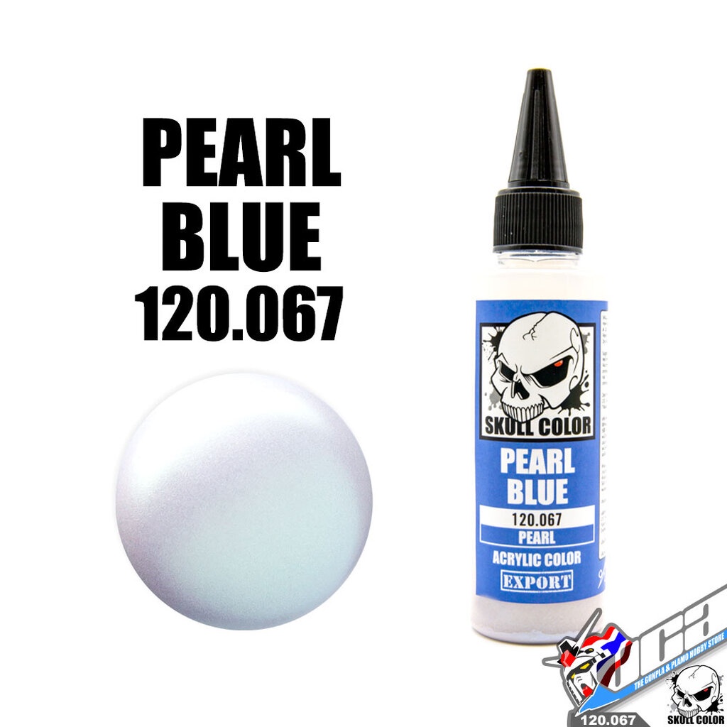 SKULL COLOR 120.067 PEARL BLUE ACRYLIC COLOR 60ML PEARL สีอะครีลิกสำหรับพลาสติก โมเดล VCA GUNDAM ...