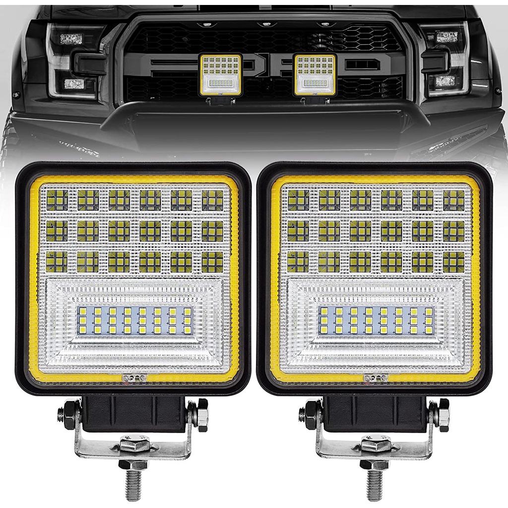 2pc 177W 126W LED Work Light For Car Truck Off Road Tractor SUV 4X4 ATV ...
