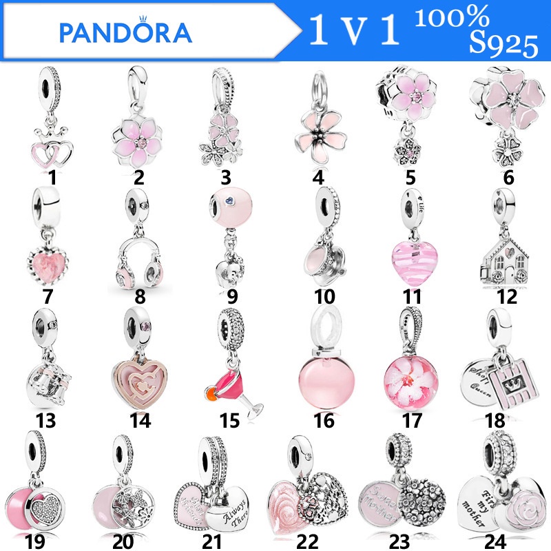 ลูกโป่งเงินสเตอร์ลิง S925 รูปหัวใจ ดอกพีช Magnolia m1022 | Shopee Thailand