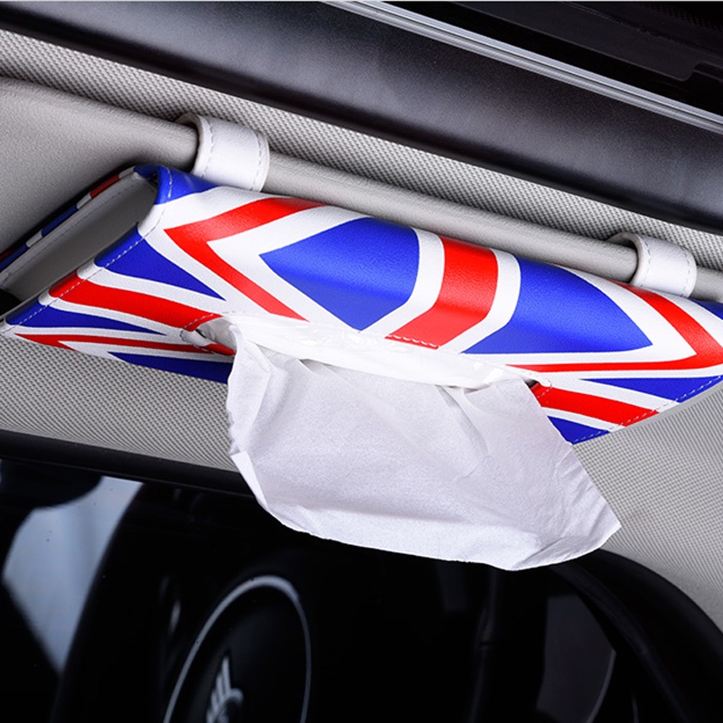 Auto Sun Visor Leather Tissue Box For MINI ONE COOPER F54 F55 F56 F57 ...
