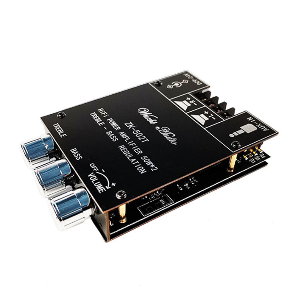 ZK-502T Audio Amplifier Board With Subwoofer 50W*2 Dual Channel Stereo ...