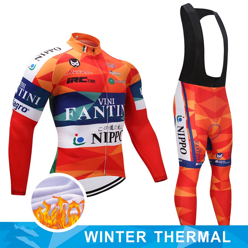 ผลิตภัณฑ์อย่างเป็นทางการFantini Man pro team winter cycling jersey set ...
