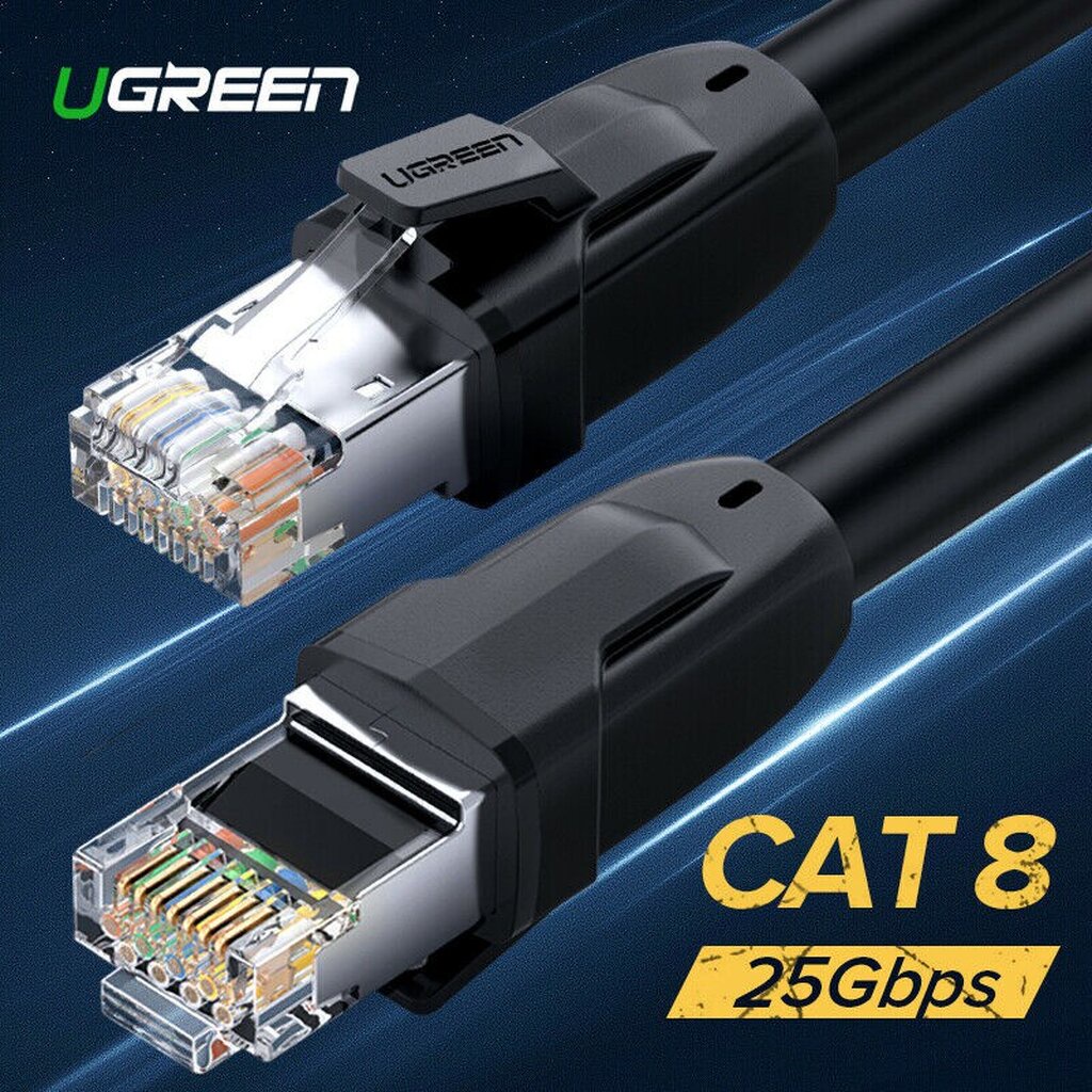 UGREEN NW121 Cat8 Pure Copper Ethernet Cable-Black | Shopee Thailand