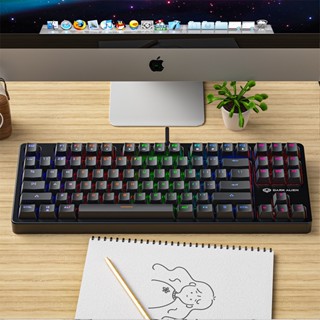 แผงคีย์บอร์ดเล่นเกม K870 Hotswap 87 คีย์ มีไฟแบ็คไลท์ RGB ถอดออกได้ ...