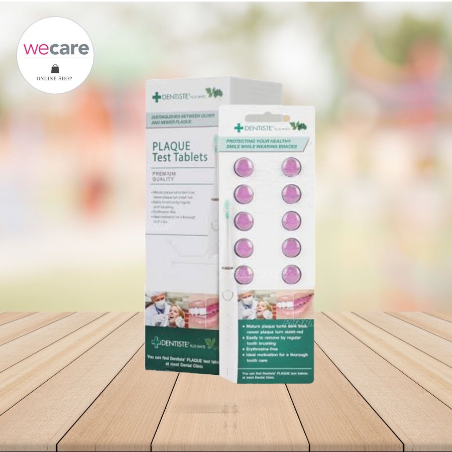 Dentiste' Plaque Test 10 เม็ด เดนทิสเต้ เม็ดม่วง สำหรับเคี้ยว ทดสอบคราบ ...