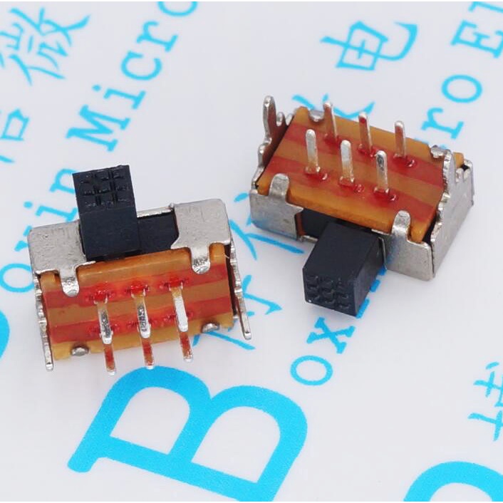 Sk22d02 สวิตช์สลับ SK-22D02 6 Pin 2P2T แนวนอน ยาว 5 มม. | Shopee Thailand