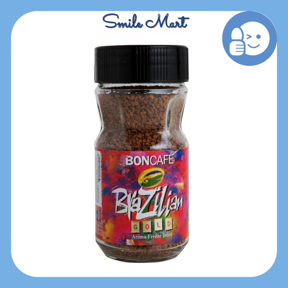 Boncafe Brazilian Freeze Dried Coffee บอนกาแฟ บราซิลเลี่ยน กาแฟสำเร็จรูปชนิดฟรีซดราย 100 กรัม ...
