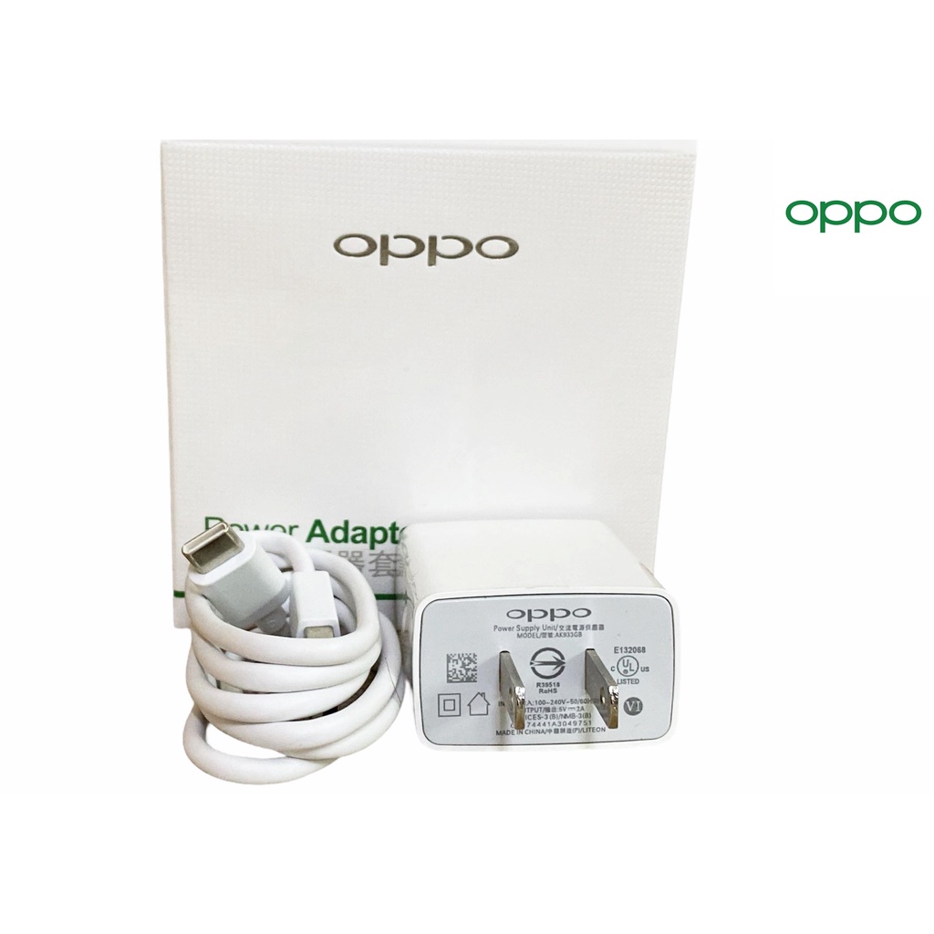 ชุดชาร์จ OPPO TYPE-C MAX 5V2A แท้ หัวชาร์จพร้อมสายชาร์จ ใช้ได้หลายรุ่น ...