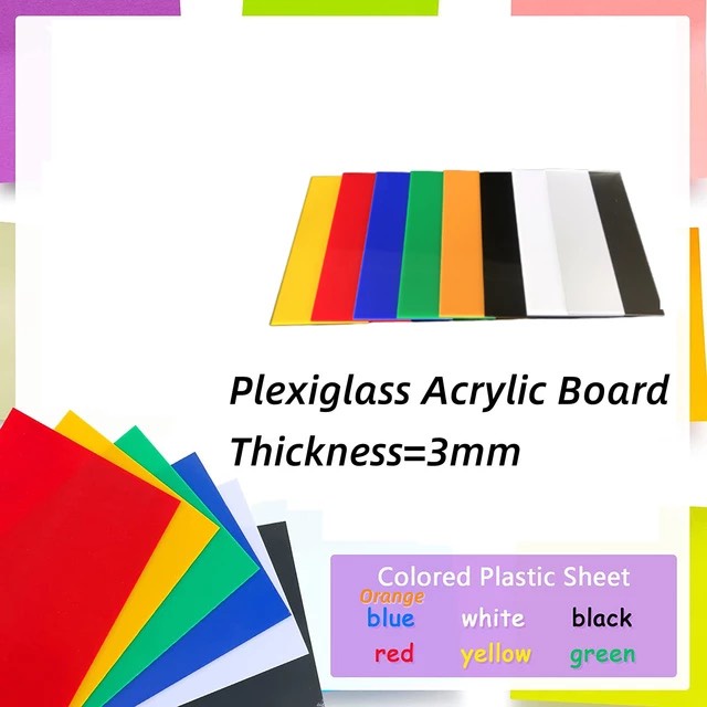 (Acrylic Mica Sheet A4 Size 20x30cm - หนา 3mm - สีสันสดใส | Shopee Thailand