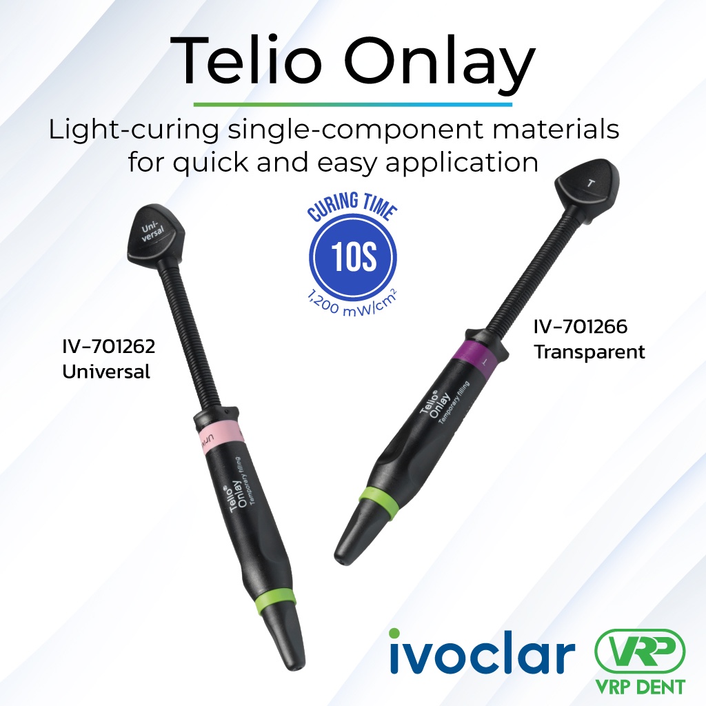 Telio Onlay temporary filling IV-70126X 3 x 2.5 g | Shopee Thailand