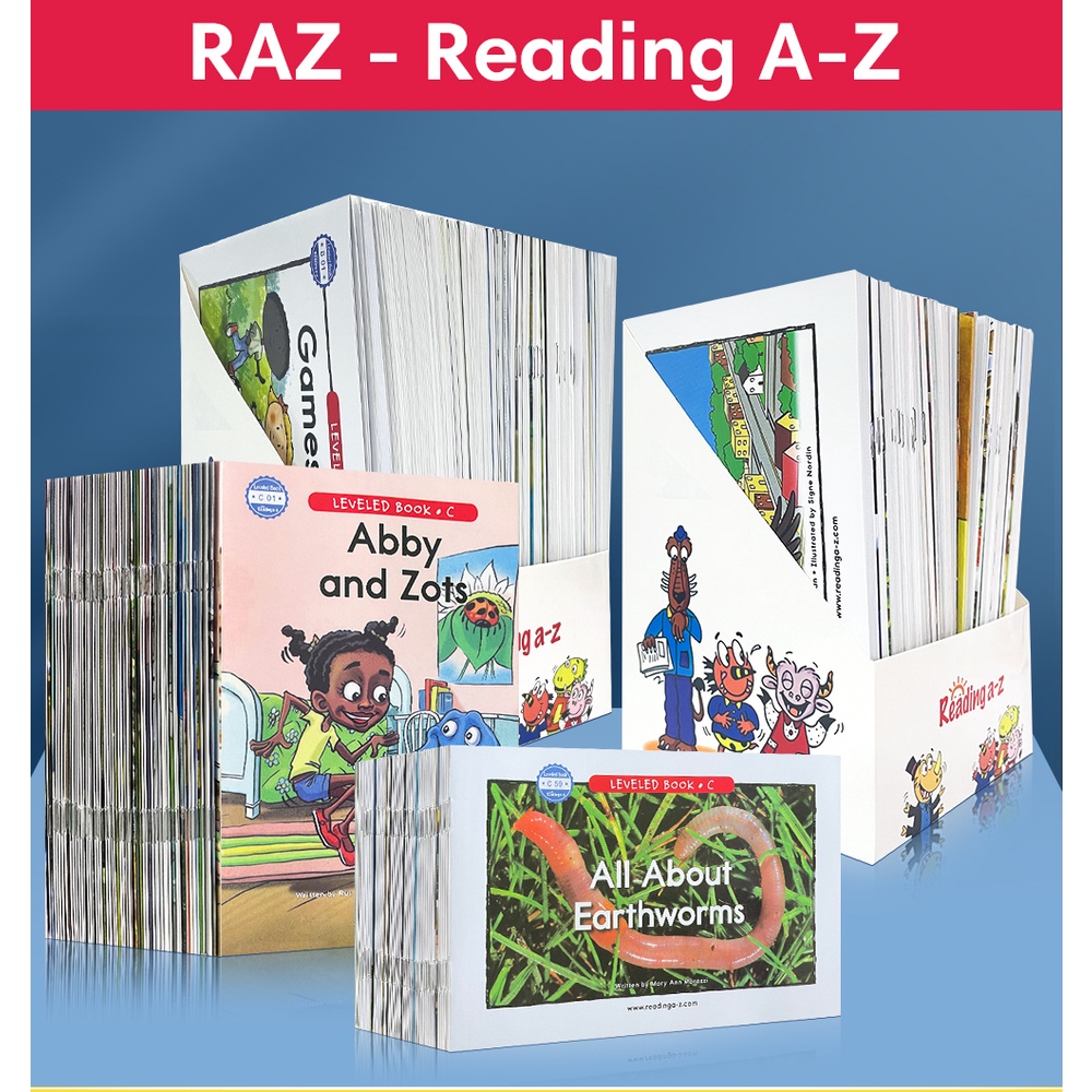 หนังสือภาษาอังกฤษ RAZ เกรด A-Z เพื่อการเรียนรู้ สําหรับเด็ก อ่านหนังสือ โรงเรียน ครอบครัว ช่วย ...