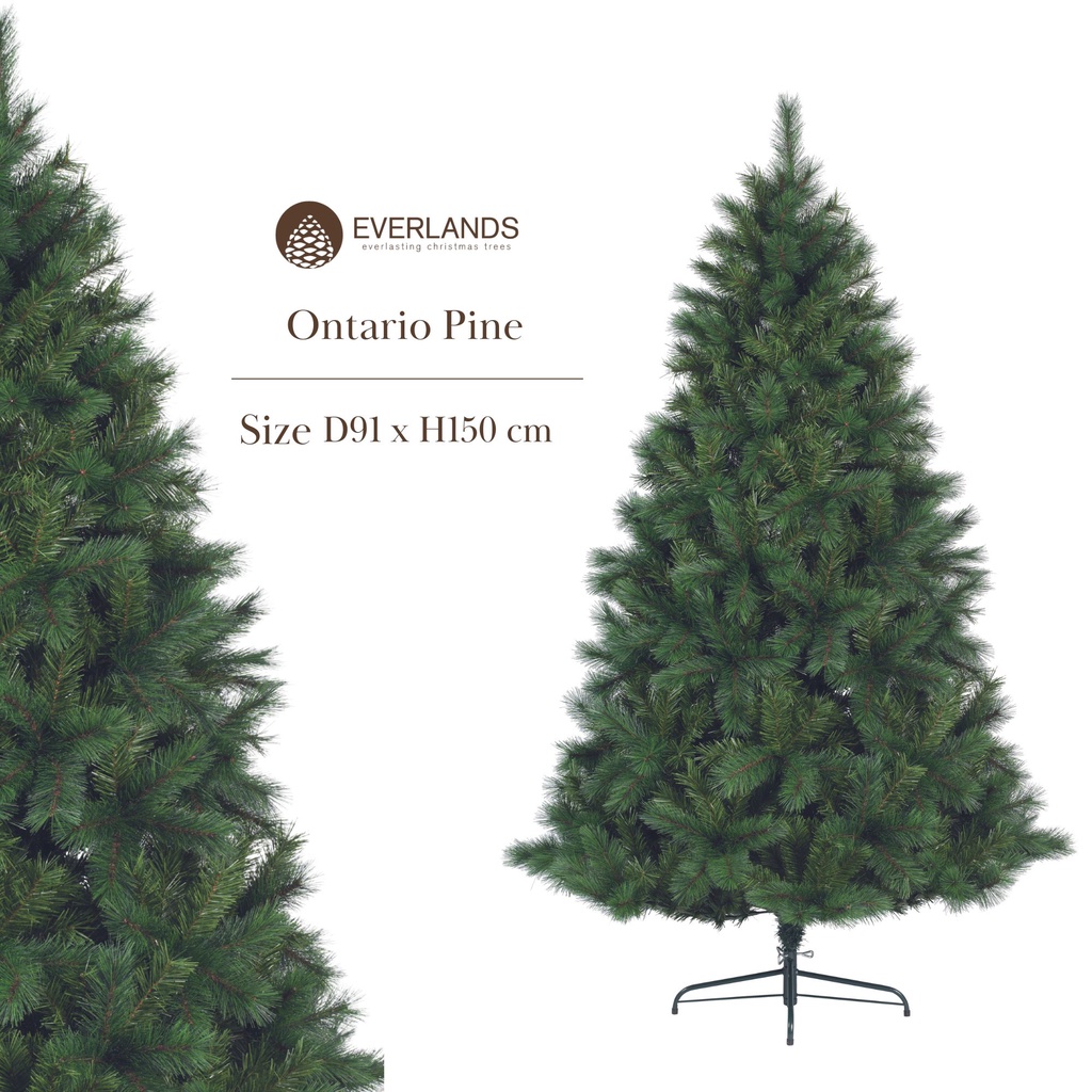 684250 Everlands Christmas Tree Ontario Pine (D91 x H150 cm ...