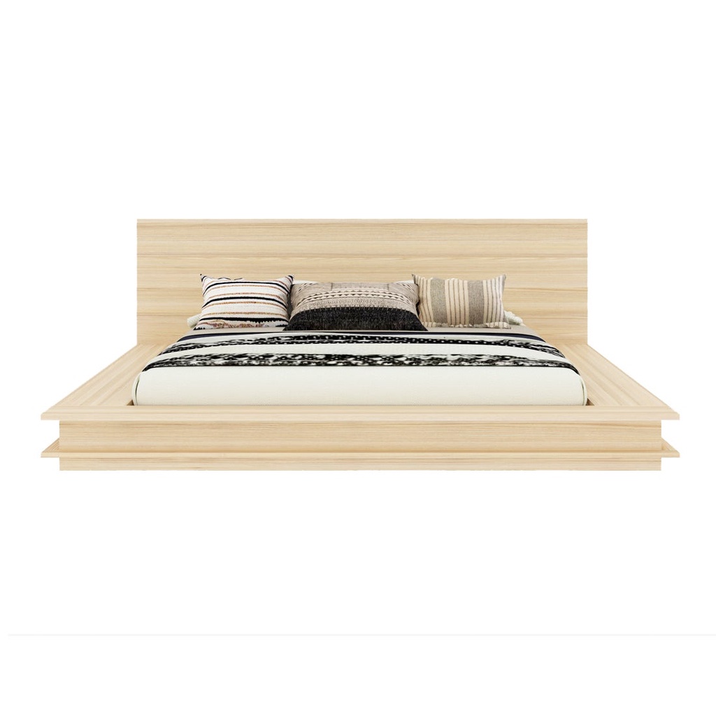 SB Design Square เตียง 6 ฟุต รุ่น Zen สีไม้อ่อน (241x222x90 ซม.) แบรนด์ ...