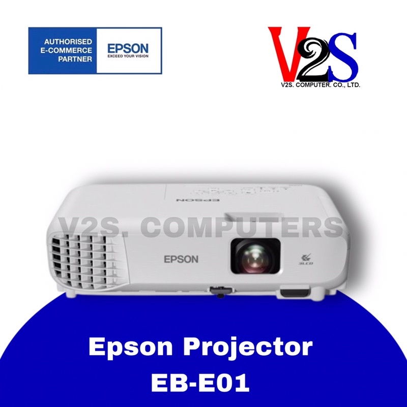 Projector Epson EB-E01 โปรเจคเตอร์ XGA 3LCD ประกันศูนย์ | Shopee Thailand