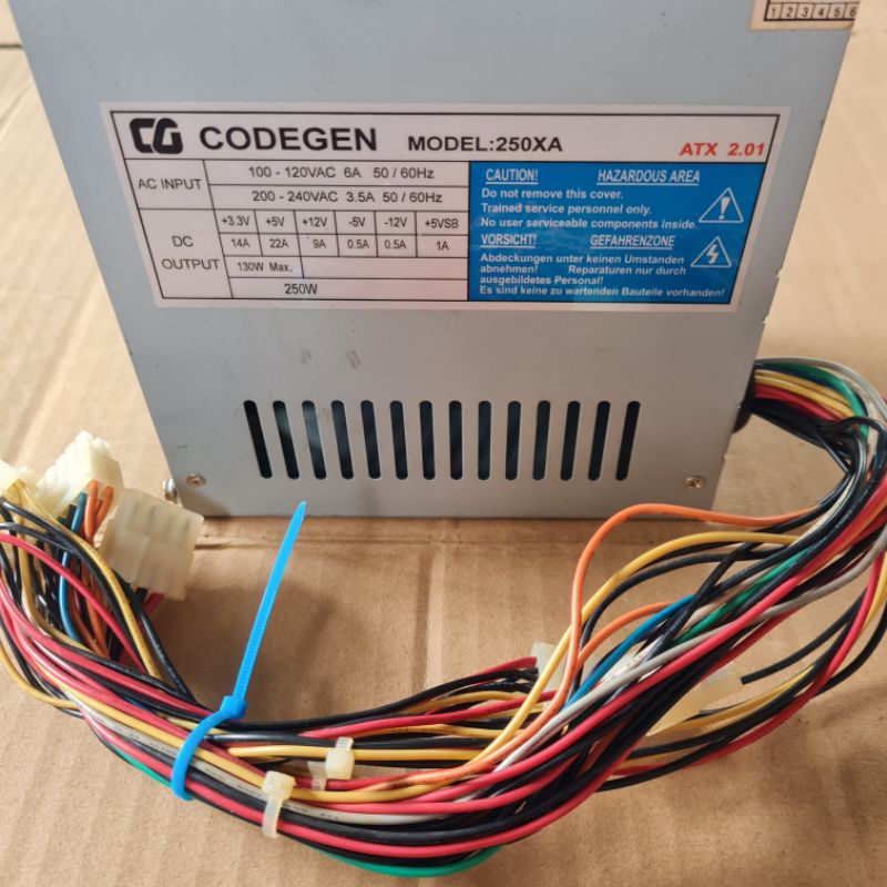 PSU CODEGEN 250XA 20PIN 250W IDE สำหรับ PC | Shopee Thailand