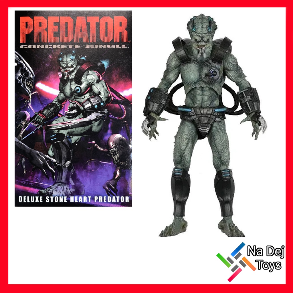 NECA The Predator Deluxe Stone Heart Predator 12" Figure ดิ เพรดเดเทอร์ ...