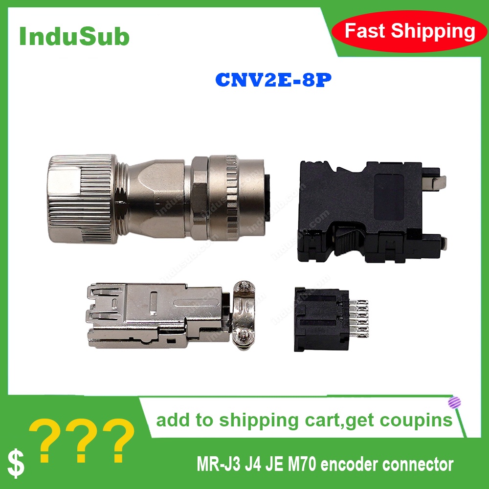 YY CNV2E-8P MR-J3 J4 JE M70 encoder connector แกน encoder connector ...